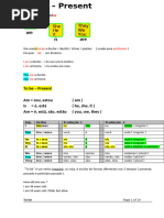 Verbo To Be Tabela | PDF