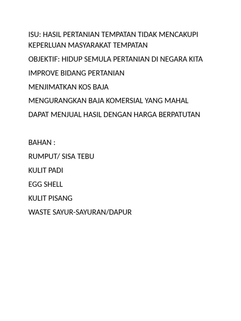 PROJEK STEM 2024 | PDF