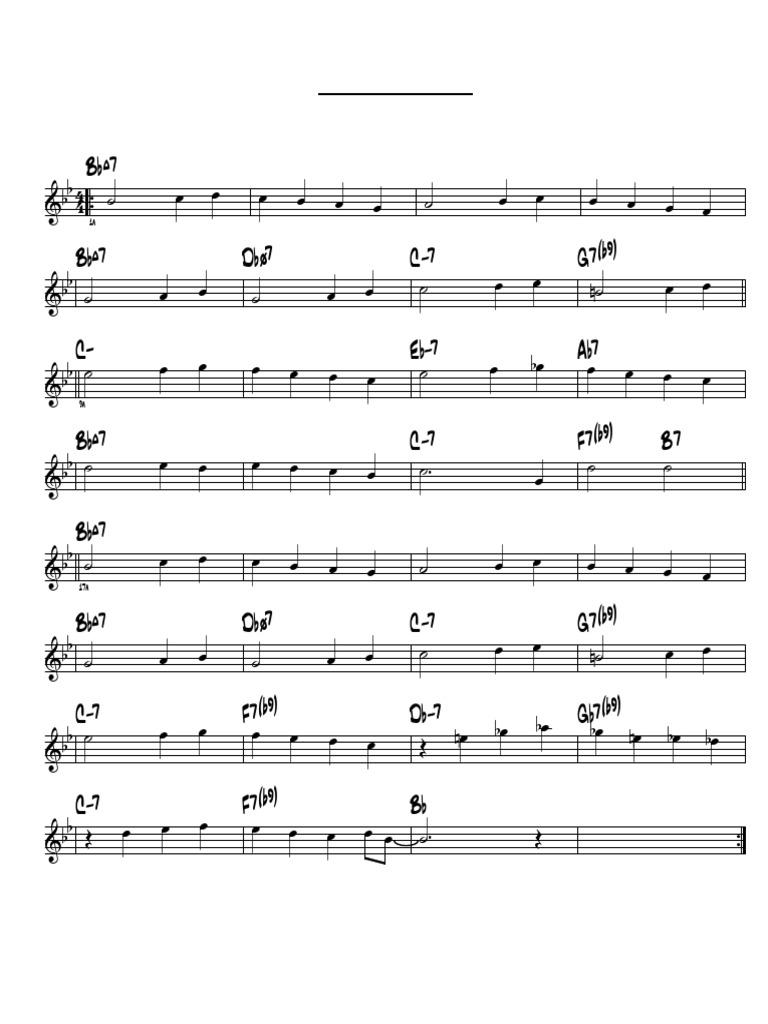 Music Sheet for "Smile" | PDF