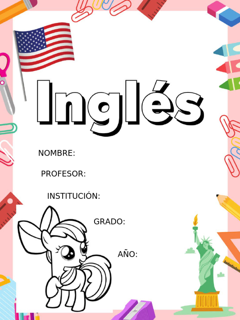Caratulas de Ingles Para Ninos | PDF