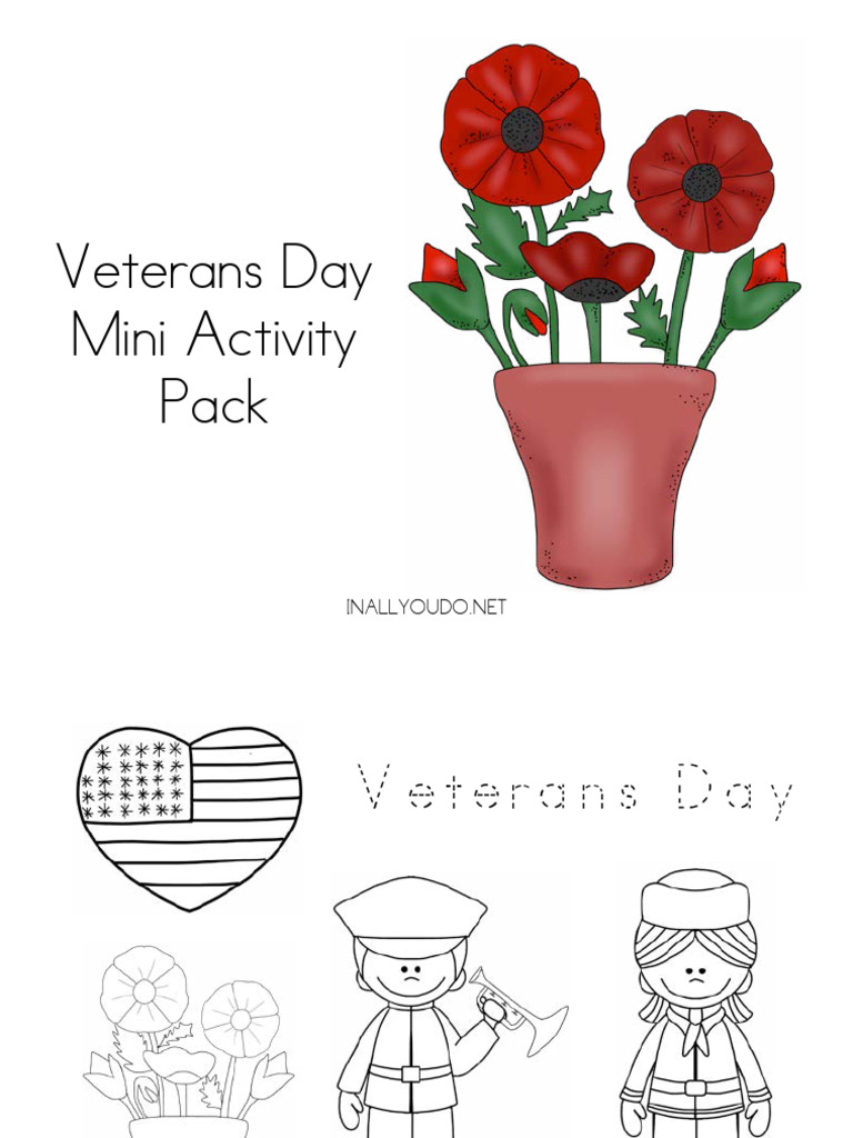 Veterans Day Mini Activity Pack | PDF | Military | Military Of The ...