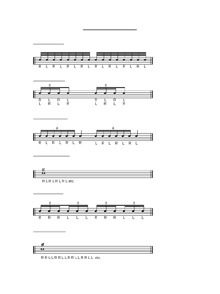 Drum Rudiments for Percussionists | PDF