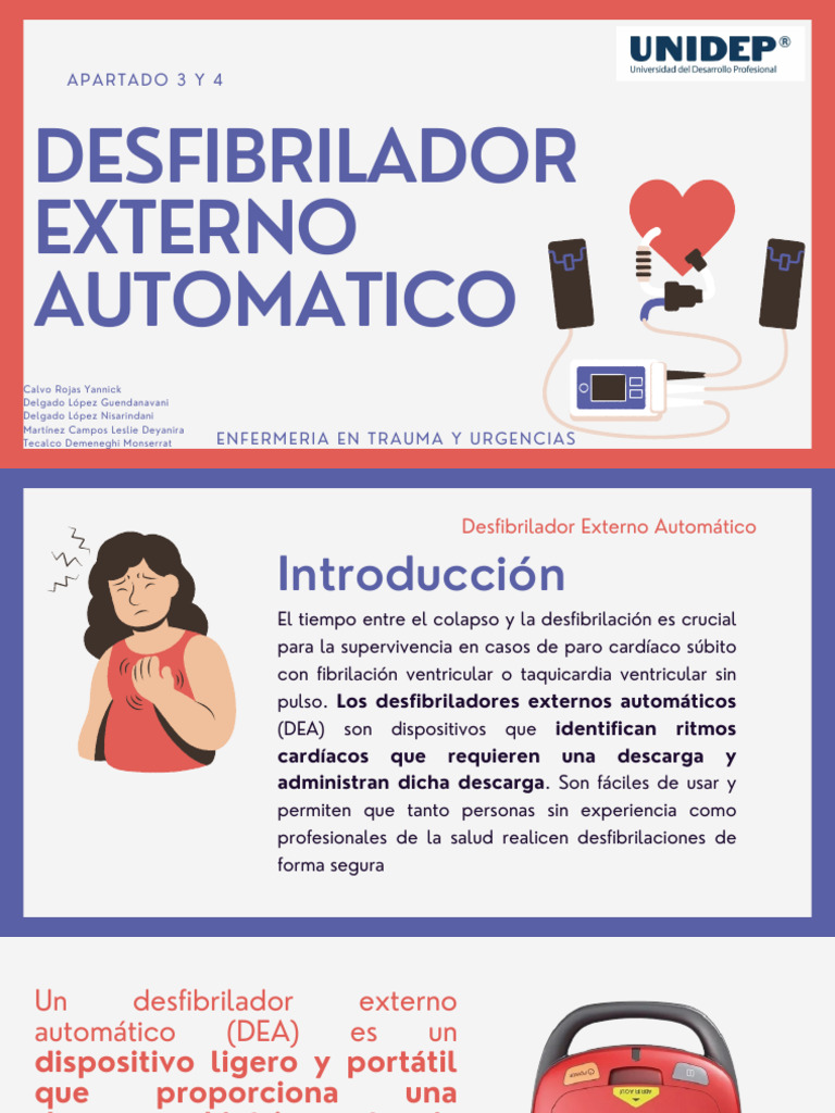 Desfibrilador externo automático para adultos y niños | PDF ...
