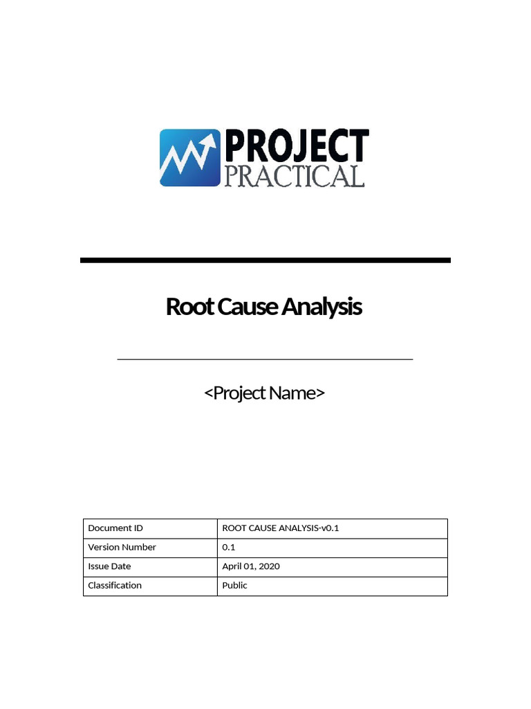 ROOT CAUSE ANALYSIS TEMPLATE v0.1 | PDF | Computing