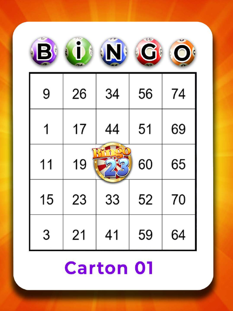 Cartones Bingo 23 Del 1 Al 200-1 | PDF