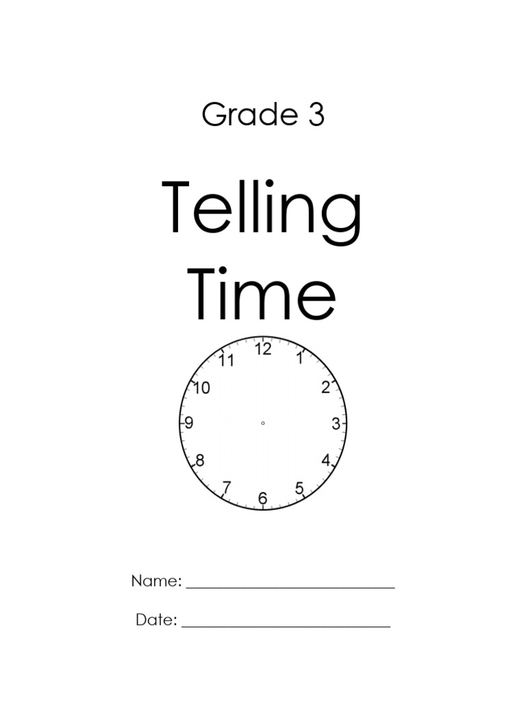 Telling Time Workbook Self Made | PDF | Clock | Worksheet