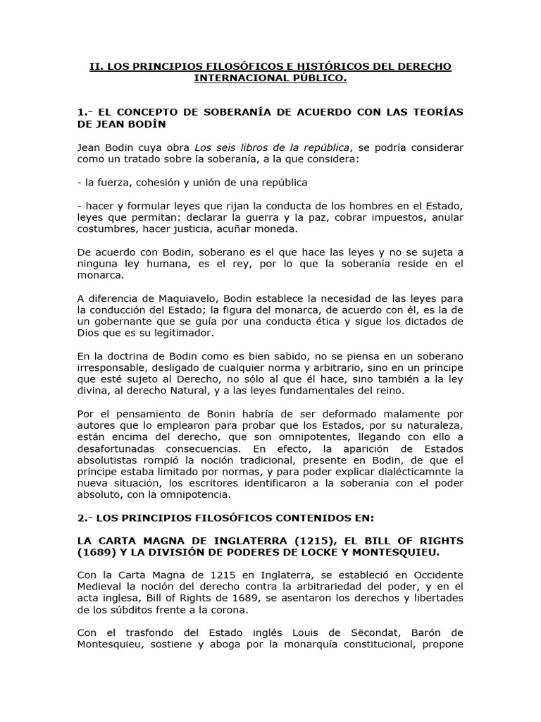 Ii. Los Principios Filosóficos e Históricos Del Dx. Internacional ...