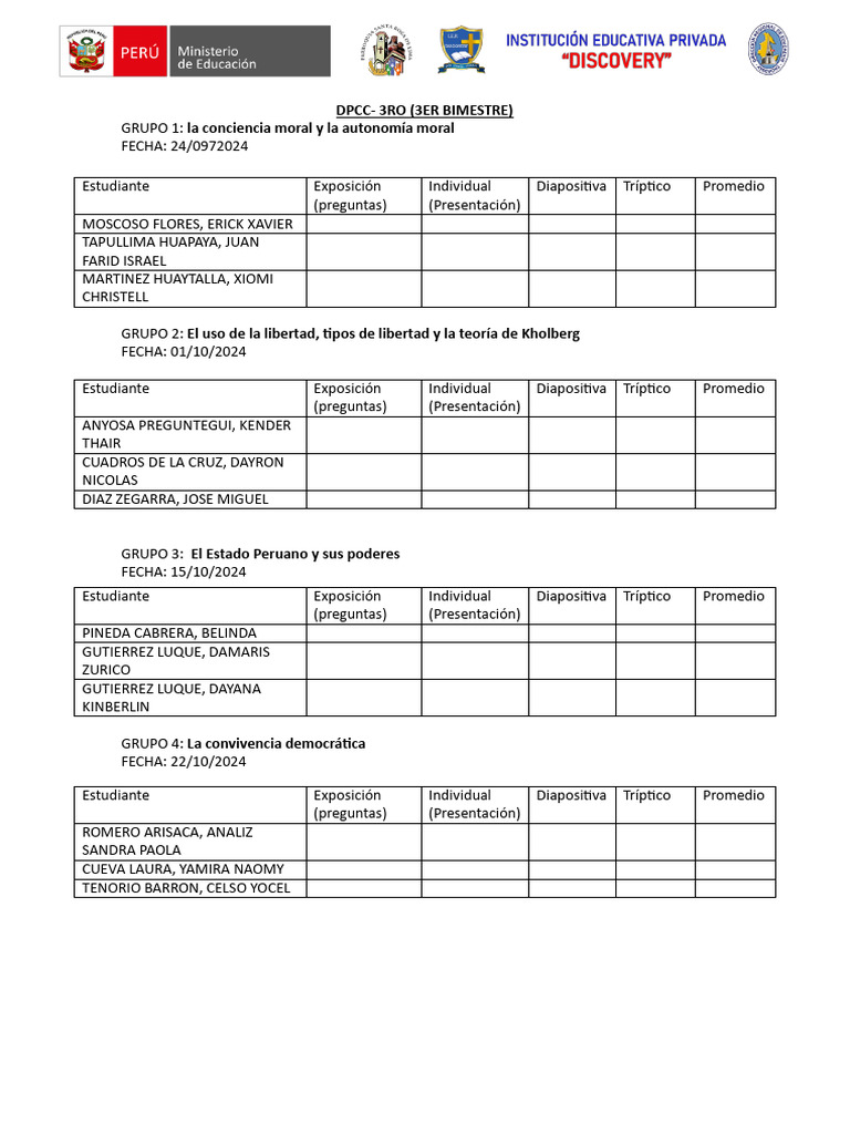 GRUPOS - DPCC | PDF | Perú | Comunidad andina