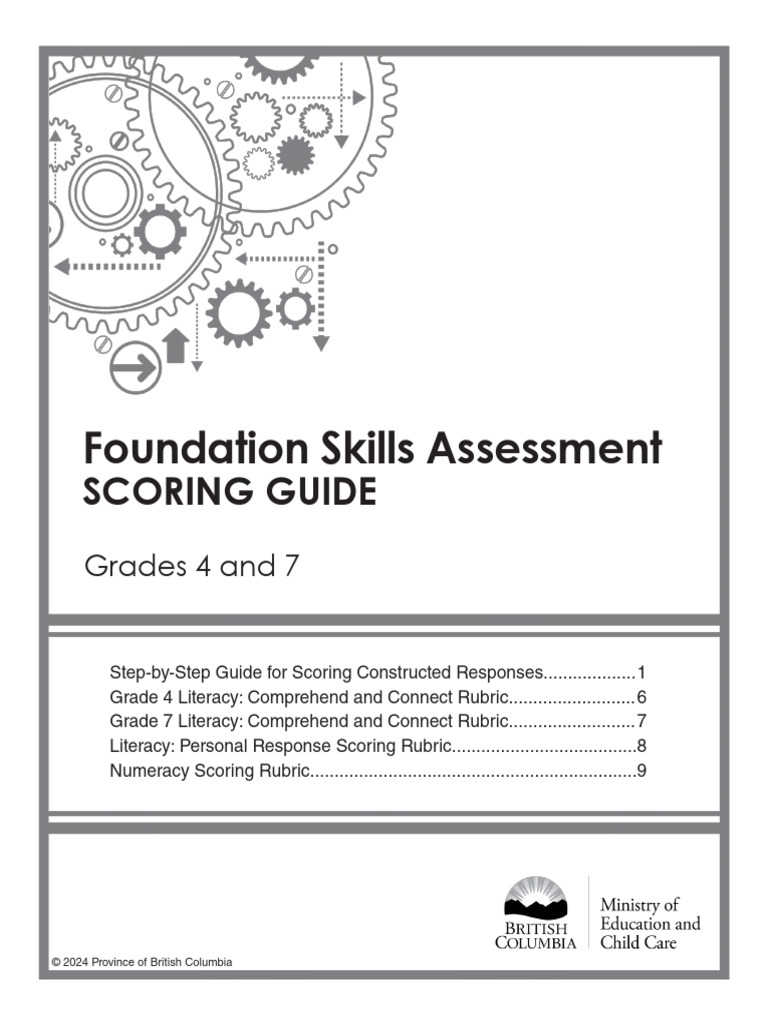 FSA scoring guide | PDF | Rubric (Academic) | Concept
