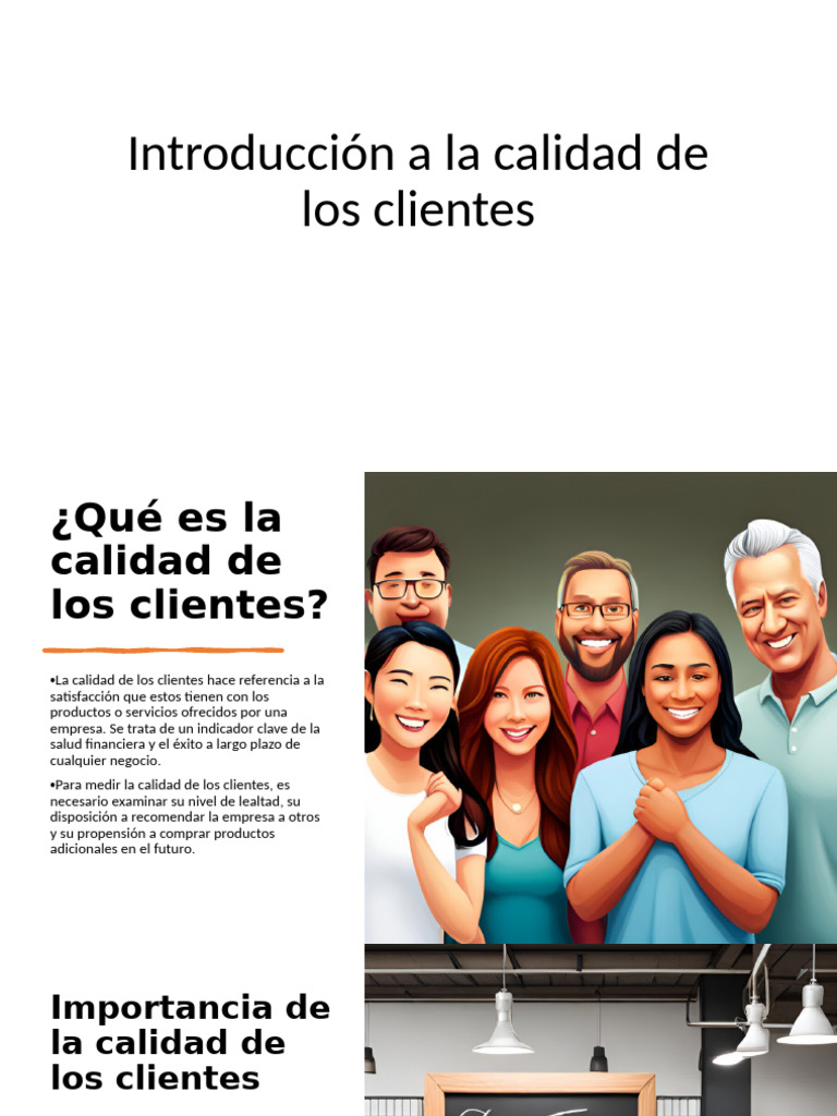 Calidad de Clientes: Clave del Éxito | PDF | Business | Economias