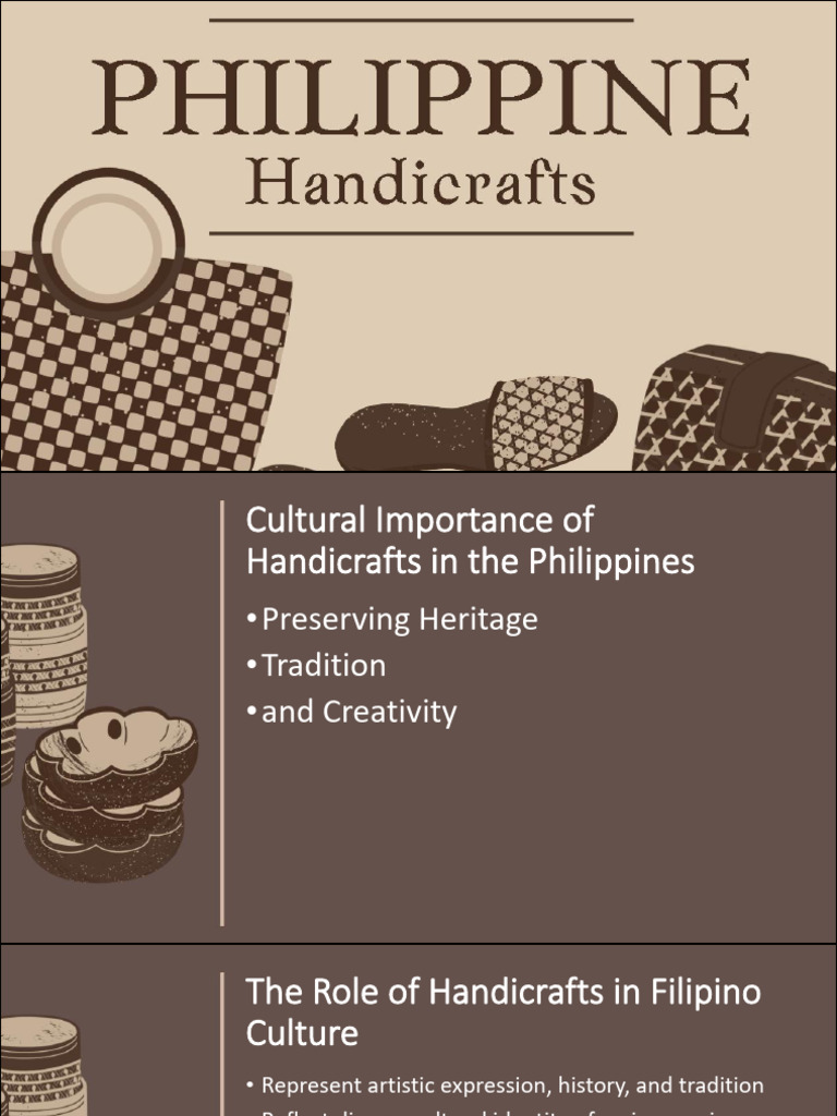 Cultural Legacy of Philippine Handicrafts | PDF