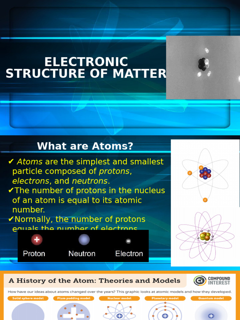Electronic Structure of Matter 2 | PDF | Electron Configuration ...