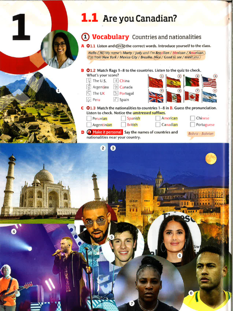 English ID 1, Lesson 1 | PDF