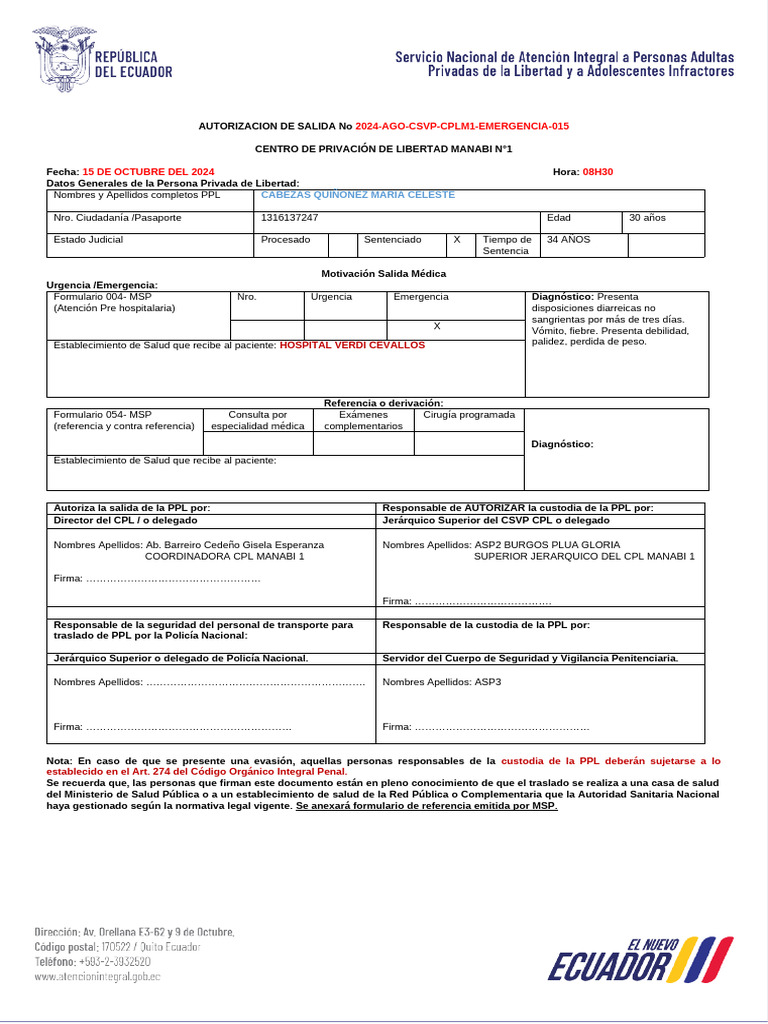 Salida Hospital Emergente PPL | PDF | Hospital