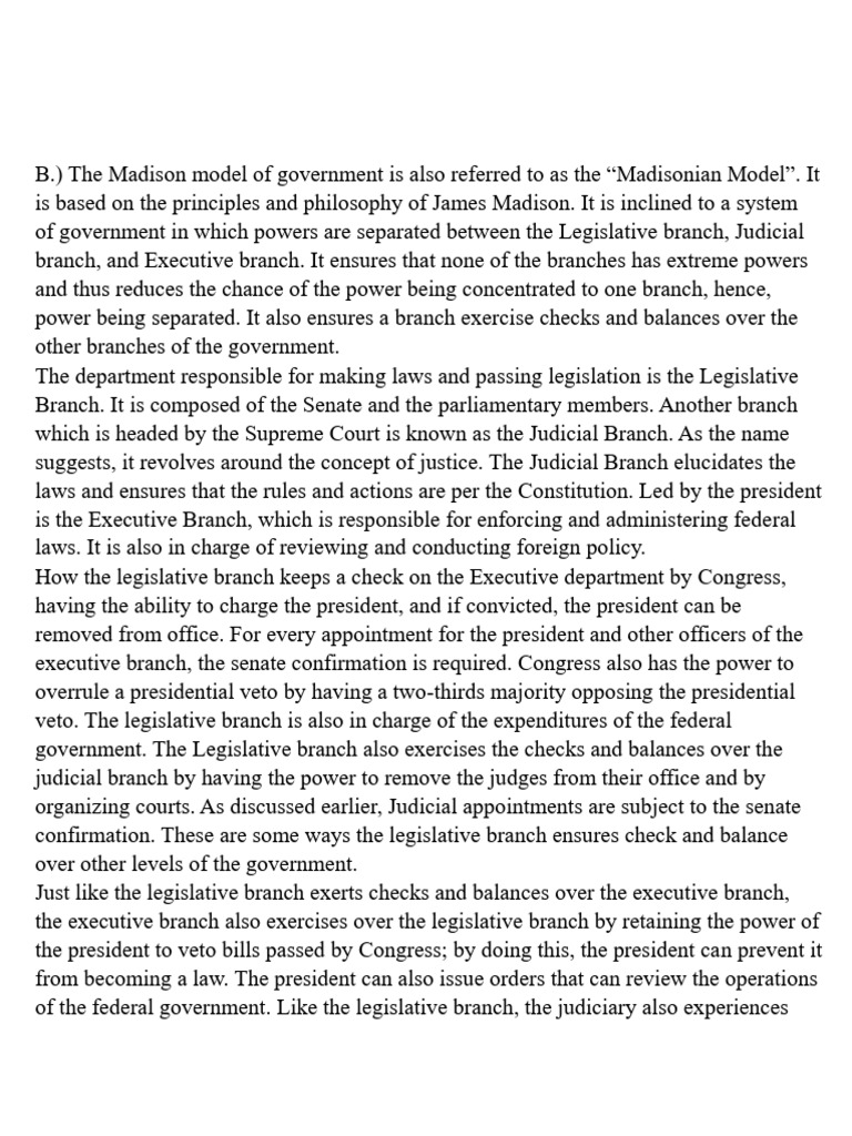 American National Government | PDF | Separation Of Powers Under The ...