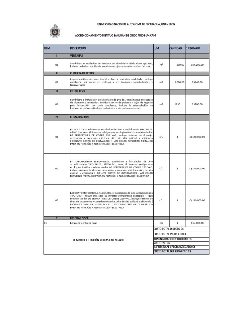 Cinco Pinos | PDF | Materiales | Ingeniería de Edificación