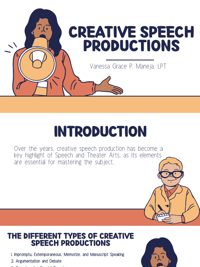 Creative Speech Production Techniques | PDF | Storytelling | Monologue