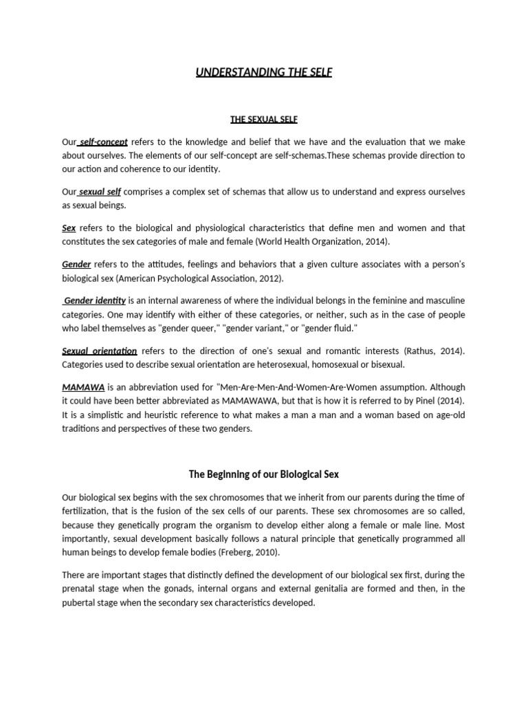 The Sexual Self Pdf Androgen Luteinizing Hormone 0422