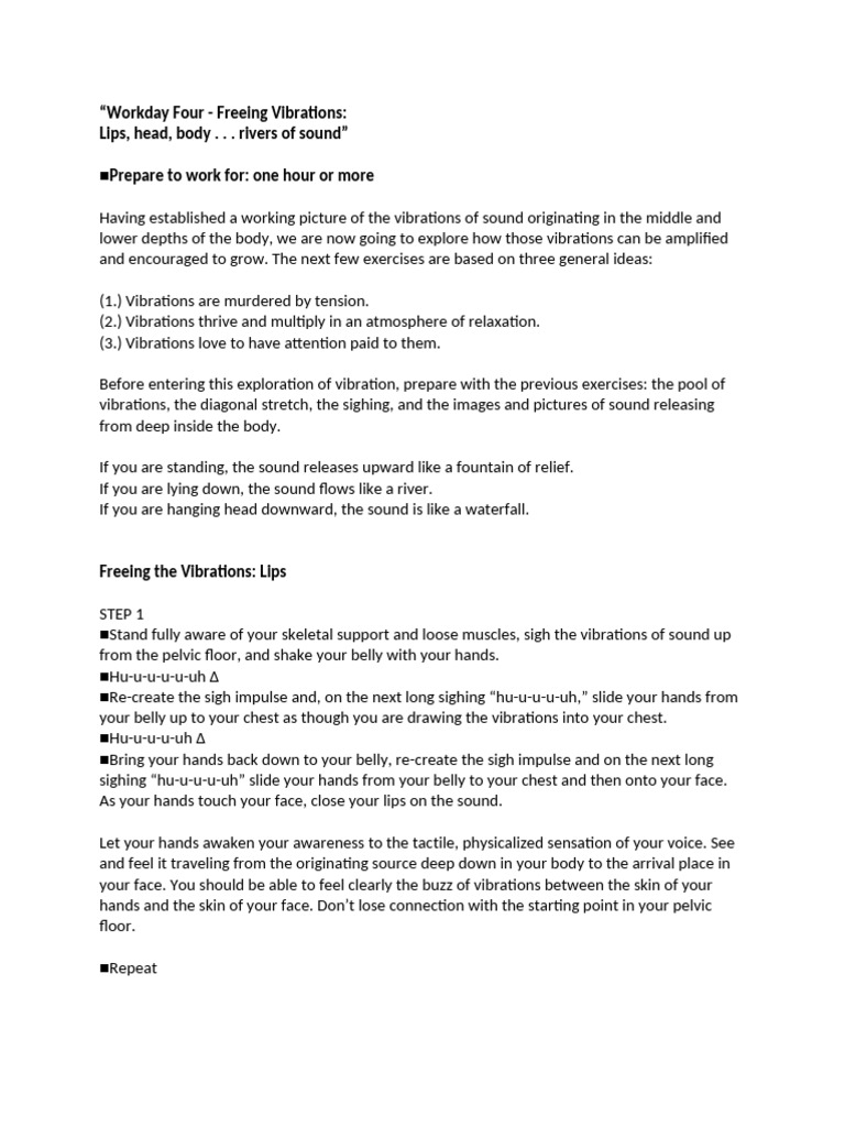 Workday 4 Practice Sheet | PDF | Shoulder | Neck
