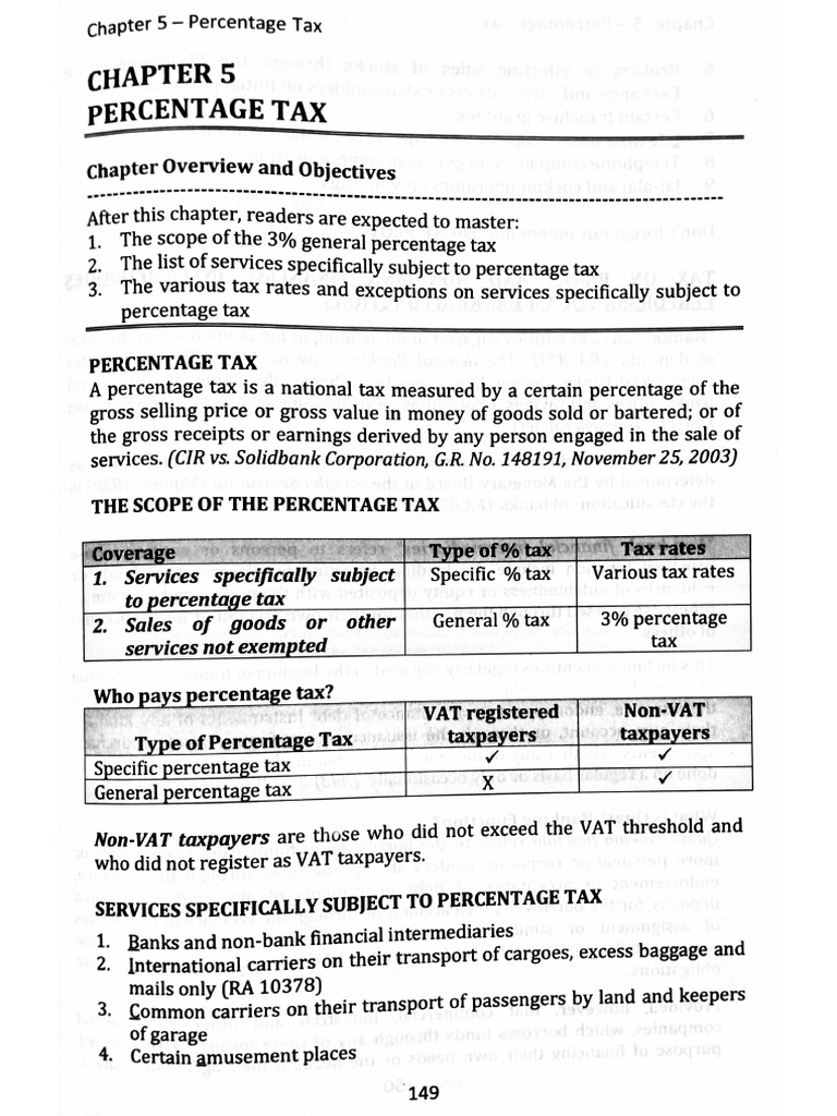 Chapter 5 Business Tax | PDF