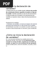 Tipos de Datos: Variables y Constantes | PDF | Tipo de datos | Variable ...
