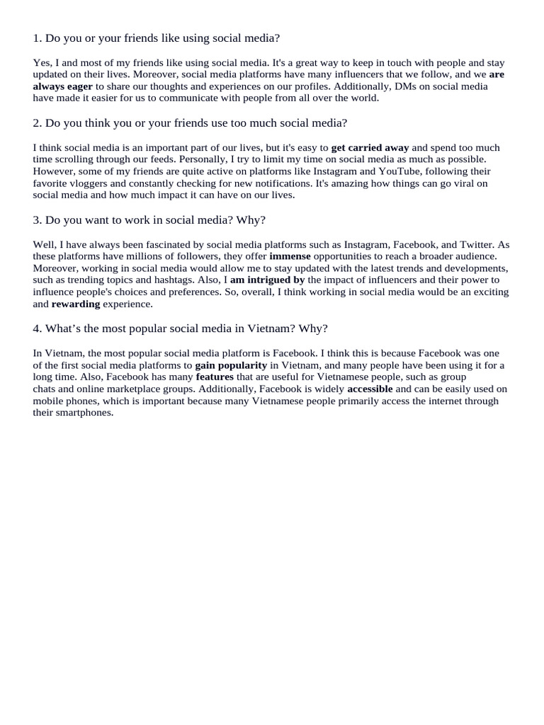 Topic Social Media | PDF