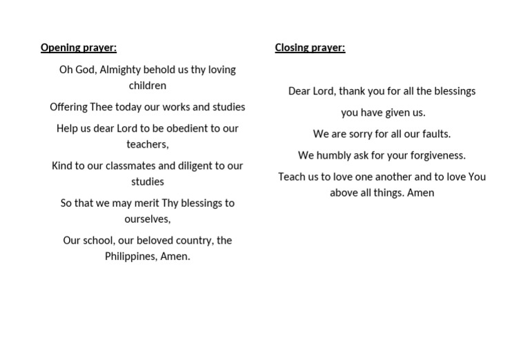 DepEd Prayer | PDF