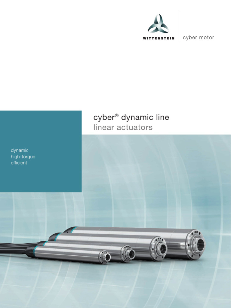 Cyber Dynamic Line Linear Actuators en | PDF | Actuator | Screw