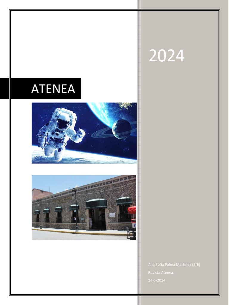 Contenidos de Revista Atenea 2024 | PDF