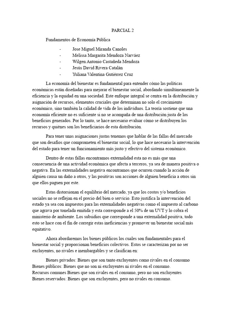 Parcial 2 - Cipa 4 | PDF | Exterioridad | Bienes