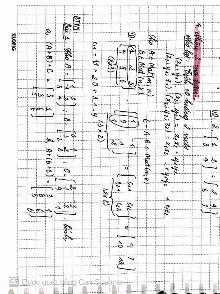 BTVN Toán CC b1 | PDF