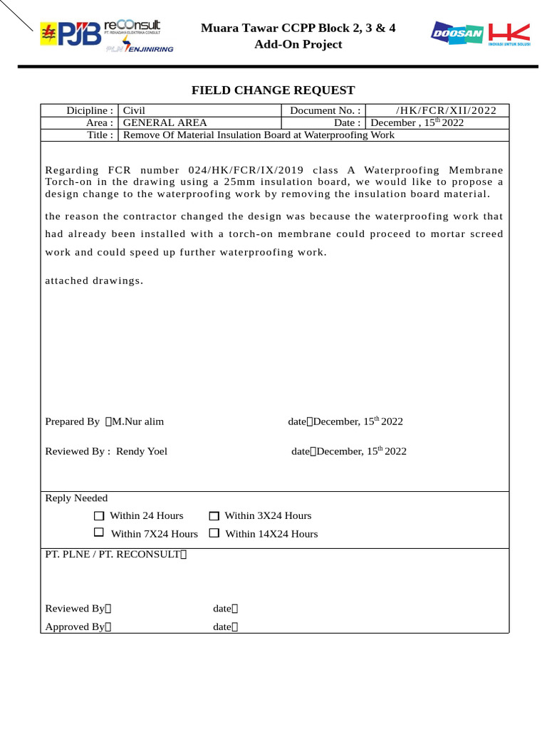 FCR Insulation Board | PDF