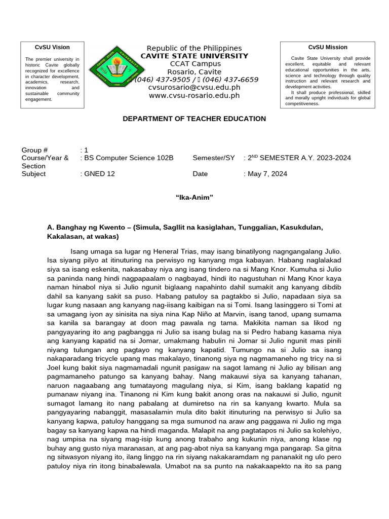 Group #1 - IKA-ANIM | PDF