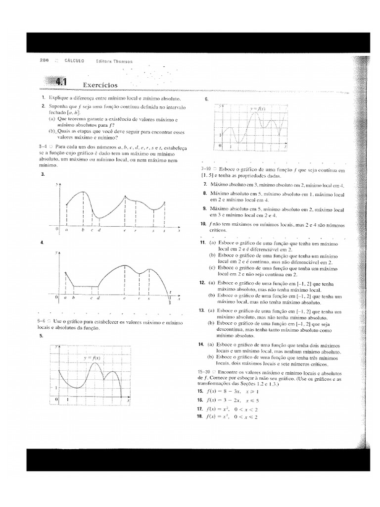 Lista5 Derivadas Pontos Criticos | PDF