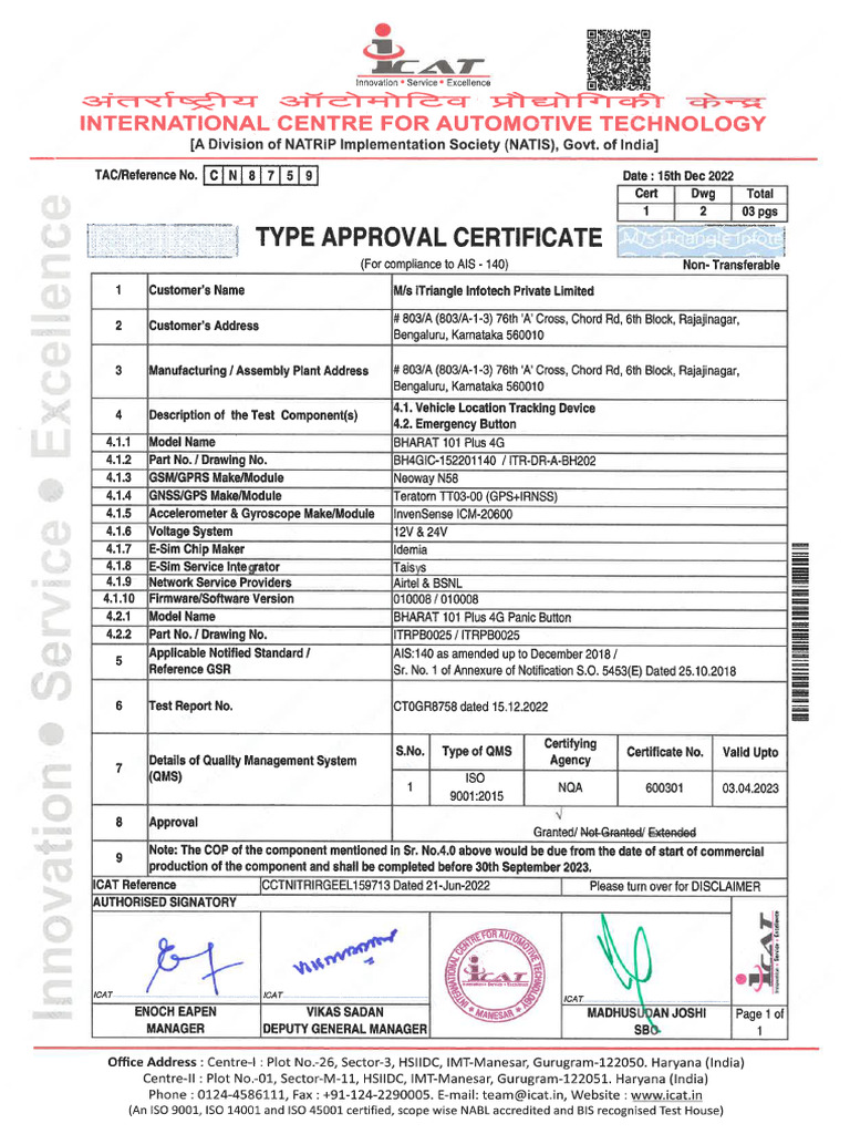 Bharat101 4G 12 - TAC | PDF
