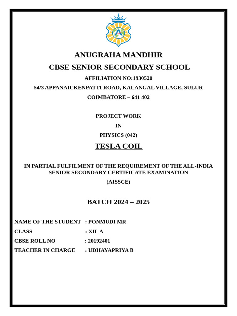 Physics First Page | PDF | Educational Stages