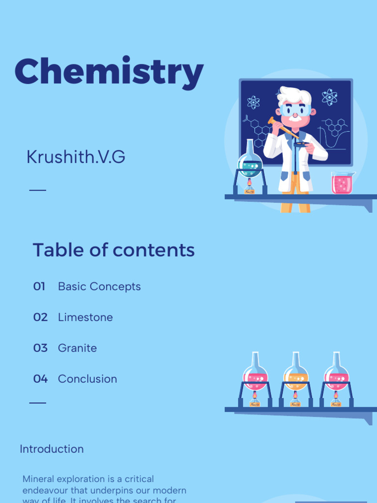 Chemistry Art Integration Project 10th | PDF | Minerals | Limestone