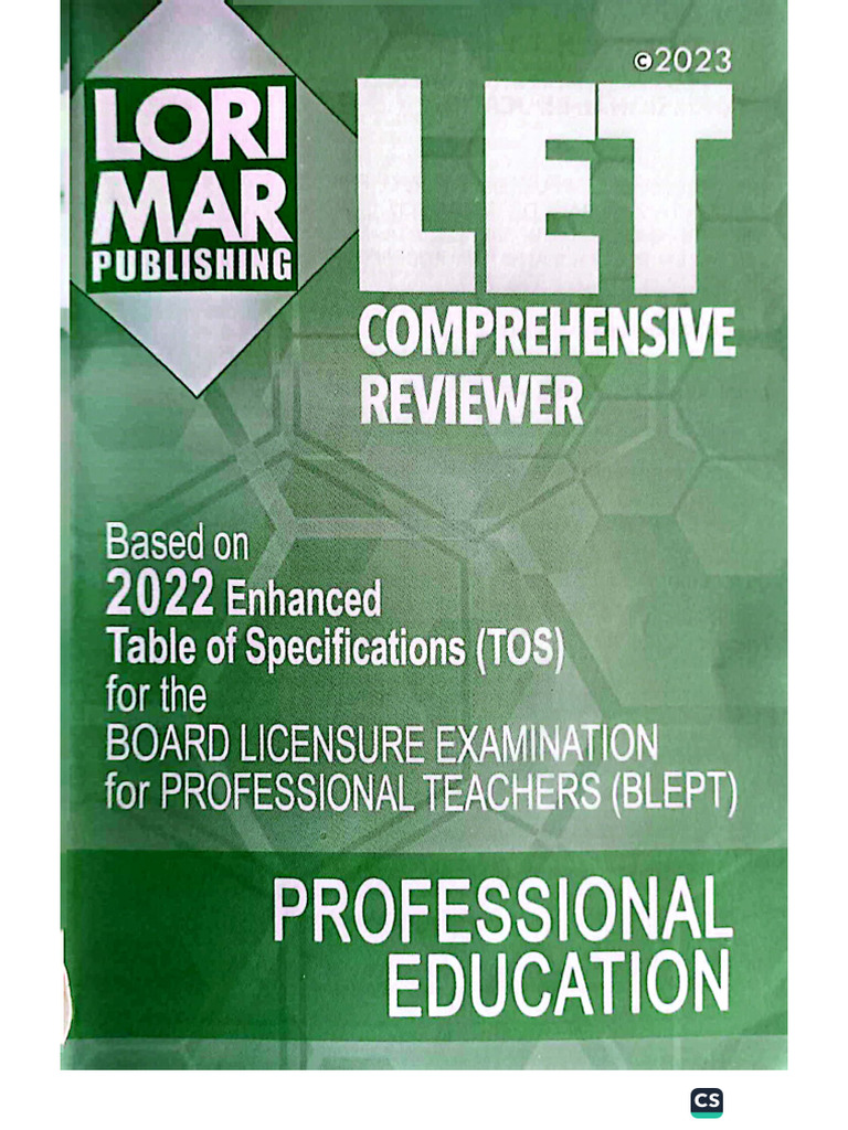 Lorimar Prof Ed 2022 | PDF