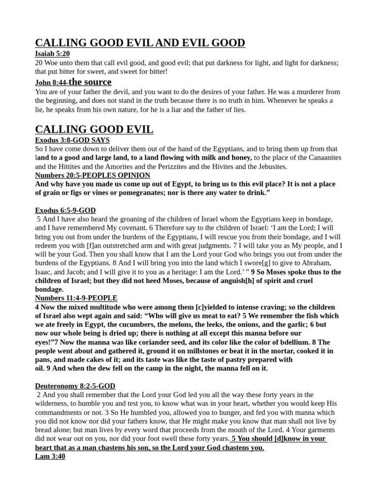 Calling Good Evil and Evil Good | PDF | Books Of Kings | Elijah