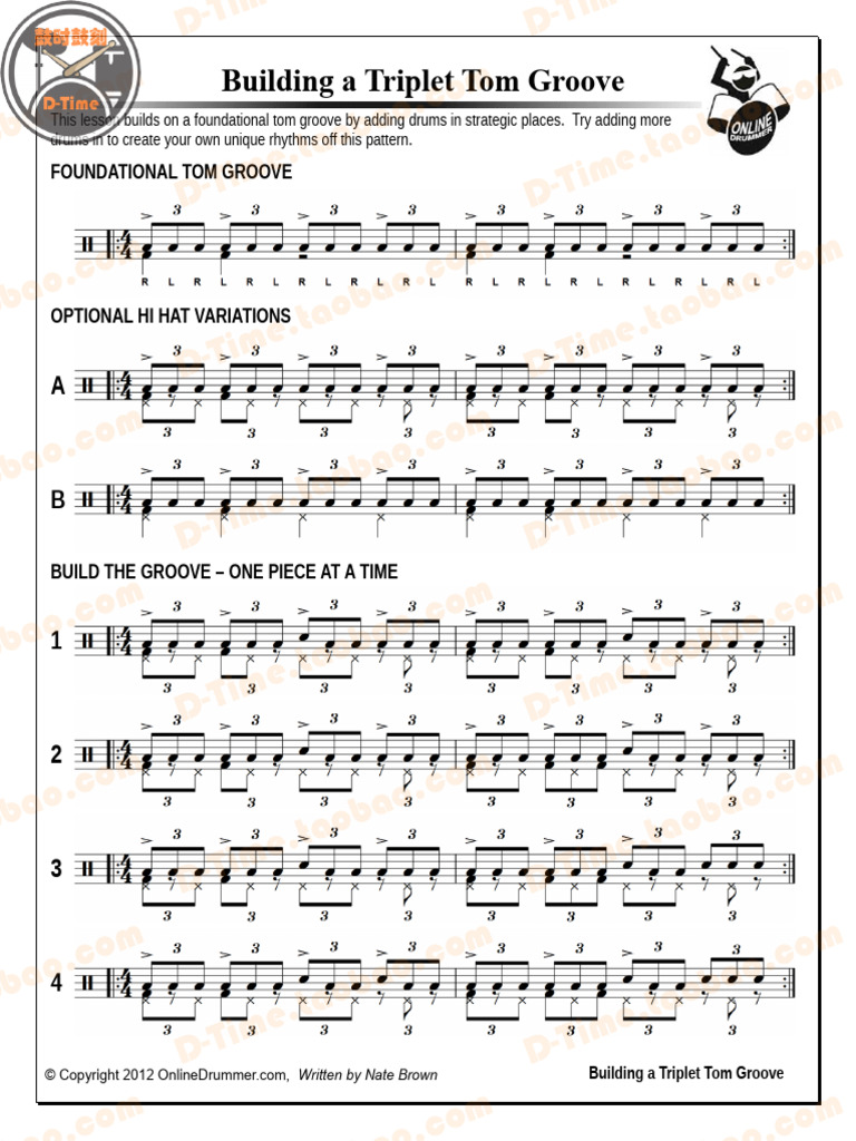 Building A Triplet Tom Groove | PDF