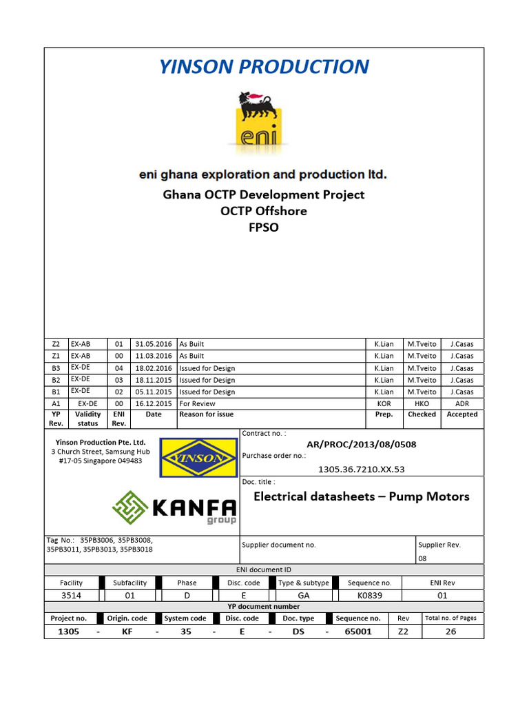 1305-KF-35-E-DS-65001 - Z2 - Electrical Datasheets - Chemical Inj. Pump ...