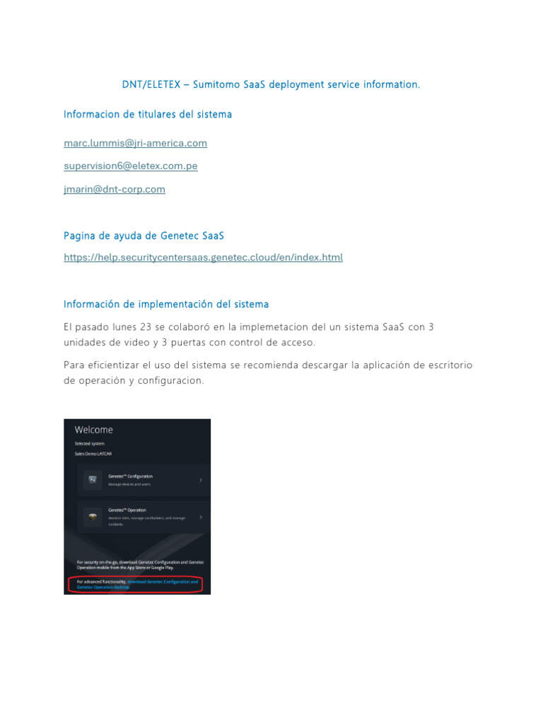 DNT SaaS Deployment Info | PDF | Negocios