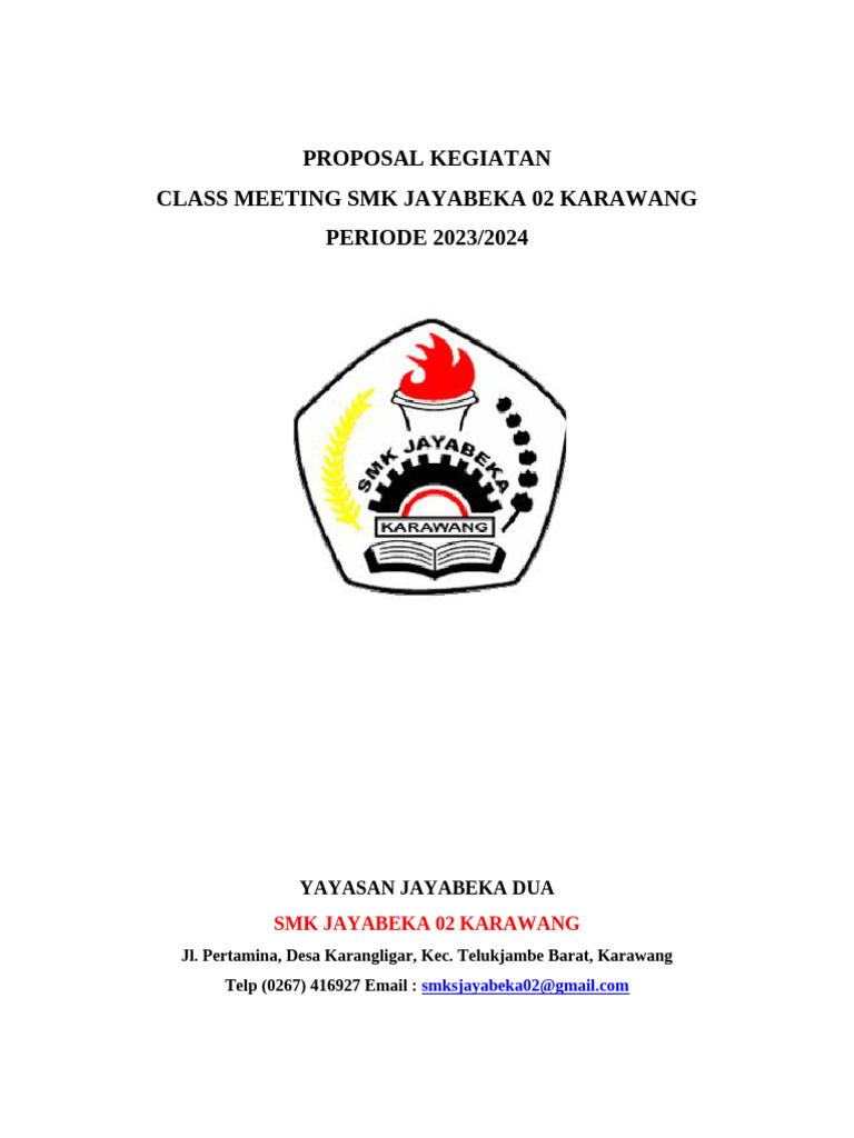 Proposal Class Meeting | PDF