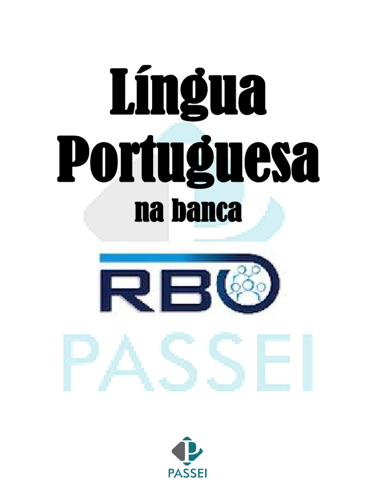 Questões de Língua Portuguesa RBO | PDF | Assunto (gramática ...
