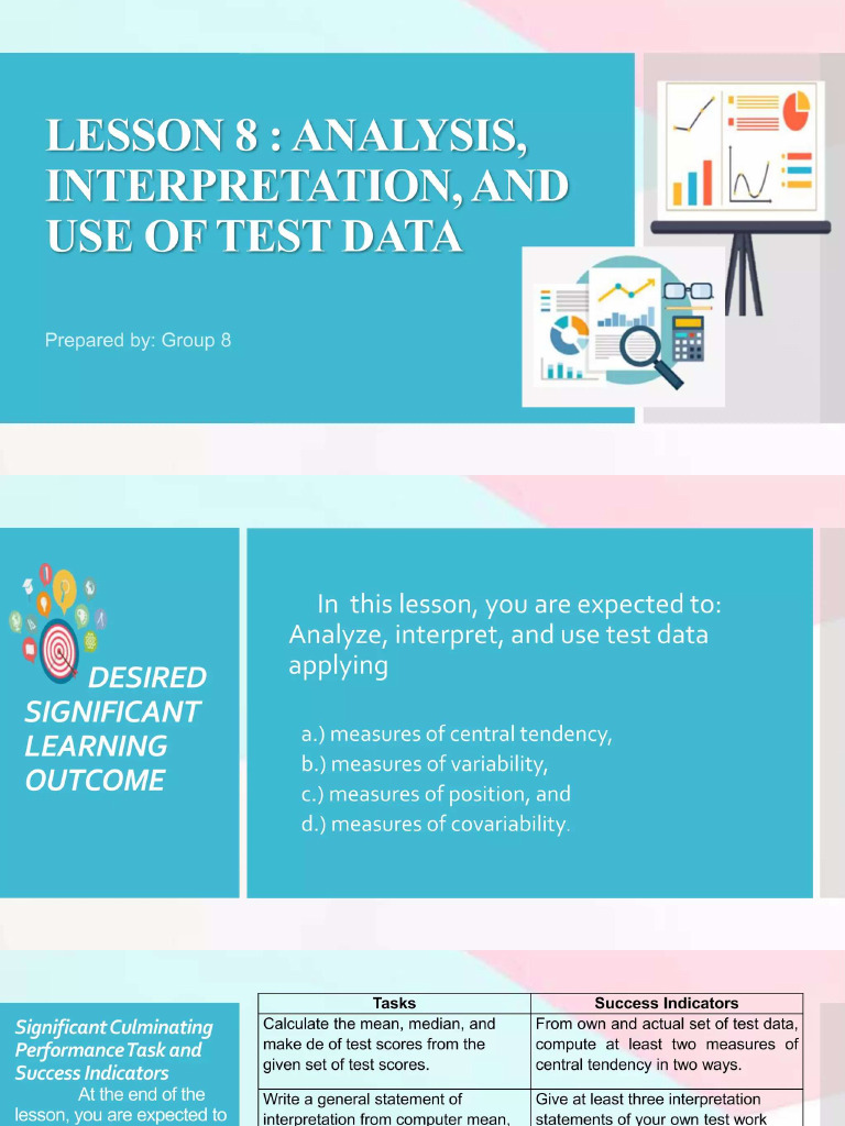Analysis, Interpretation, and Use of Test Data | PDF