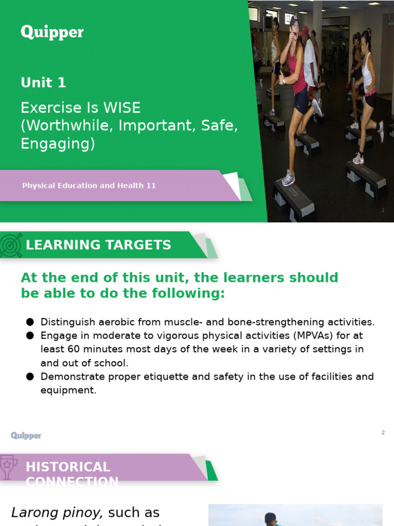 Peh 11 Unit 1 | PDF | Strength Training | Physical Fitness