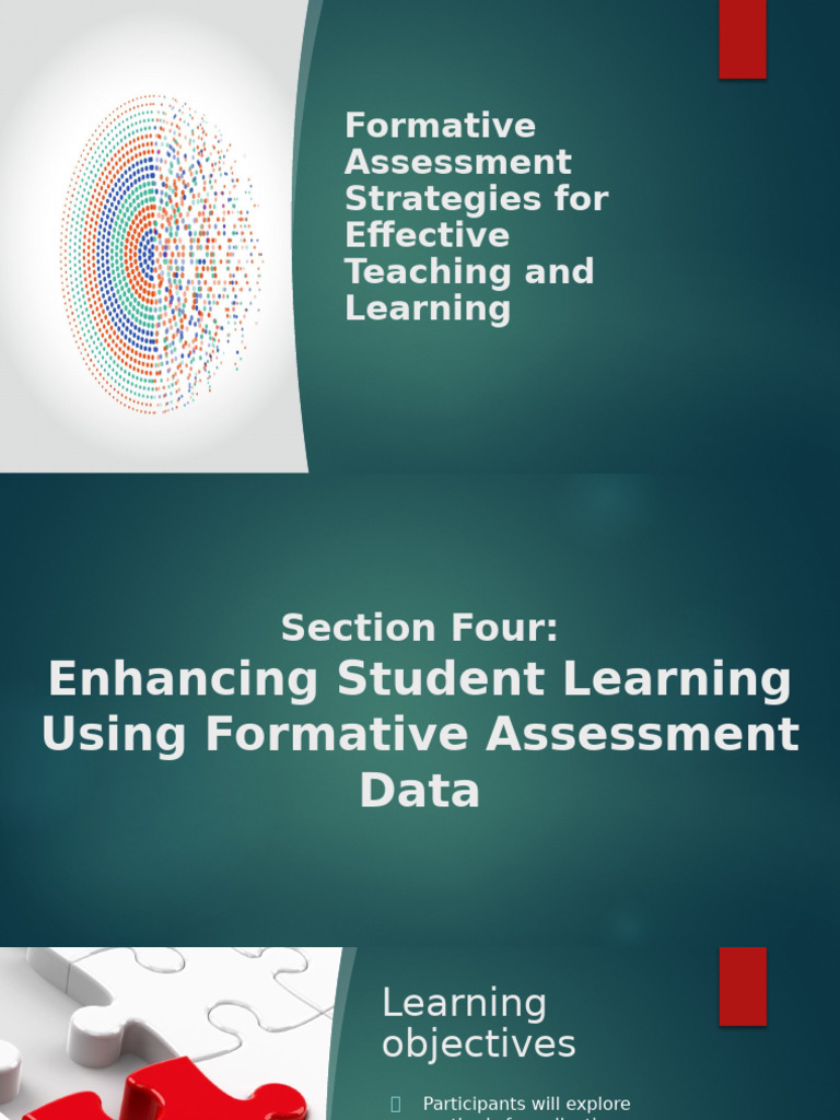 Formative Assessment Strategies For Effective Teaching and Learning ...
