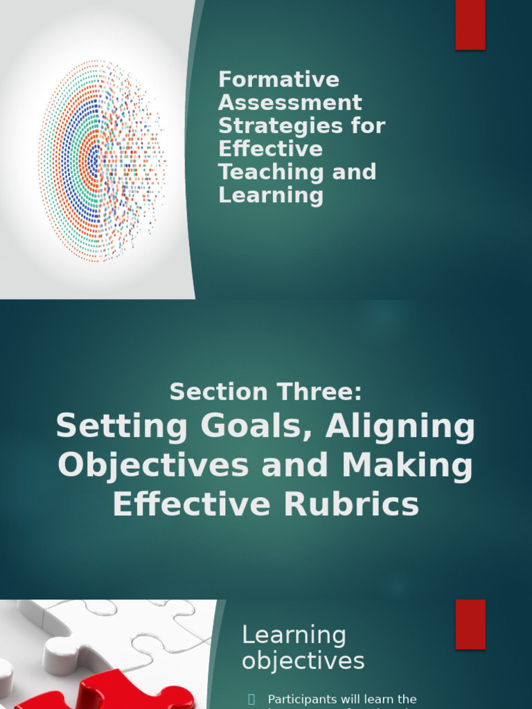Formative Assessment Strategies For Effective Teaching and Learning ...