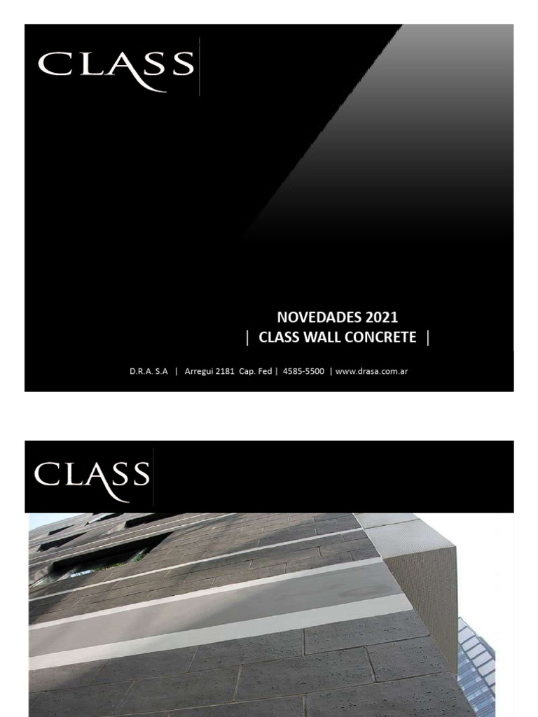 Linea Class Wall Concrete | PDF | Materiales | Sector secundario de la ...