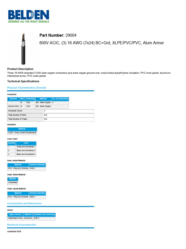 Techdata | PDF | Electrical Conductor | Insulator (Electricity)